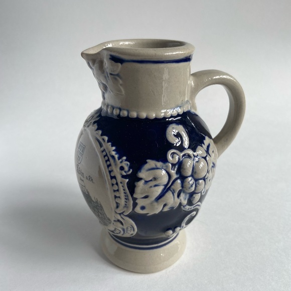 Dining | Last Chance Sale Vintage German Blue And Grey Ceramic Wine ...